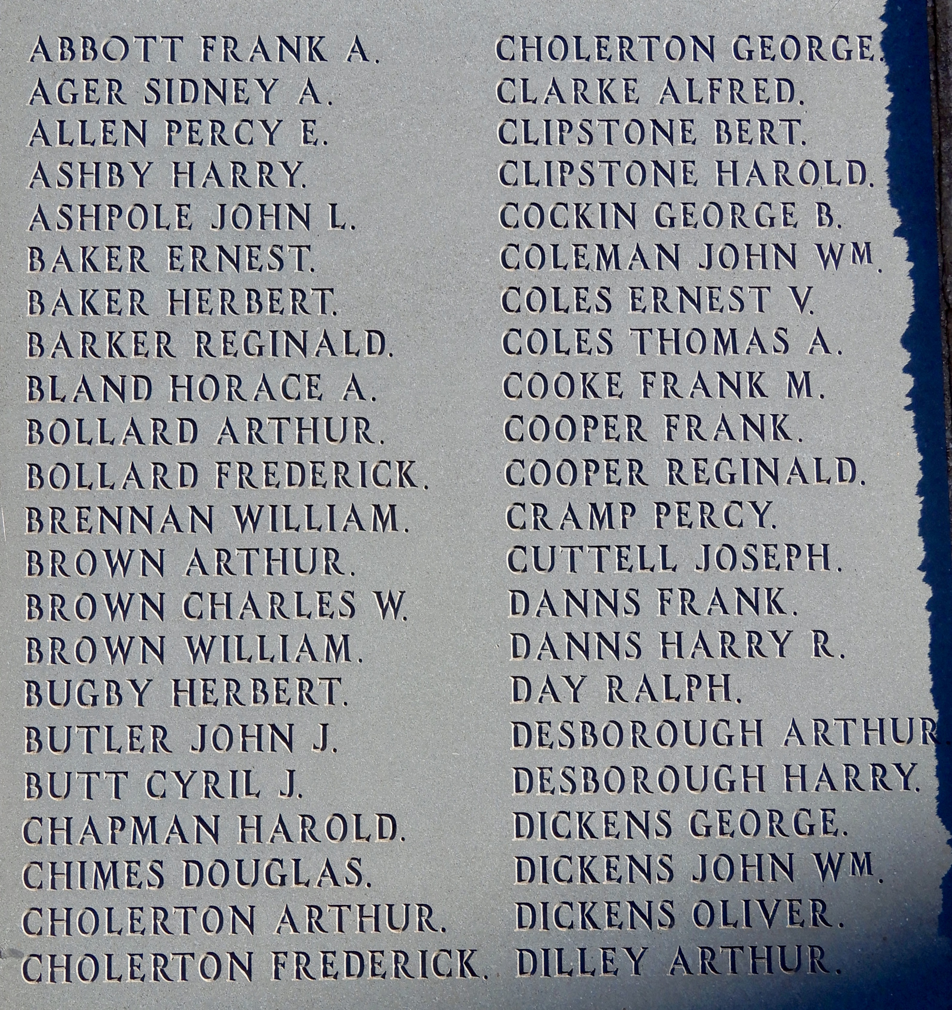 Remembrance – From Tingdene to Finedon