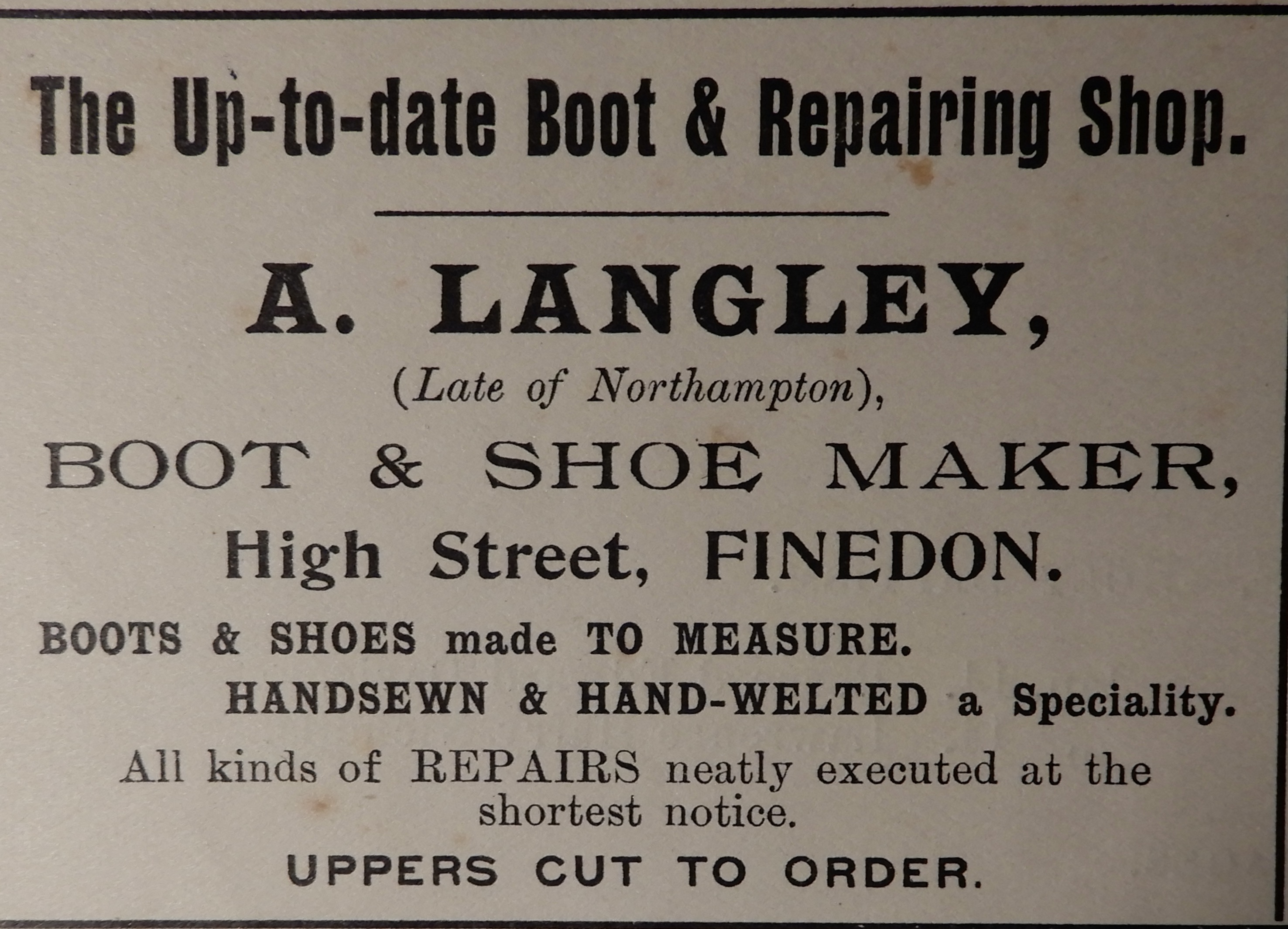 Promotions – From Tingdene to Finedon