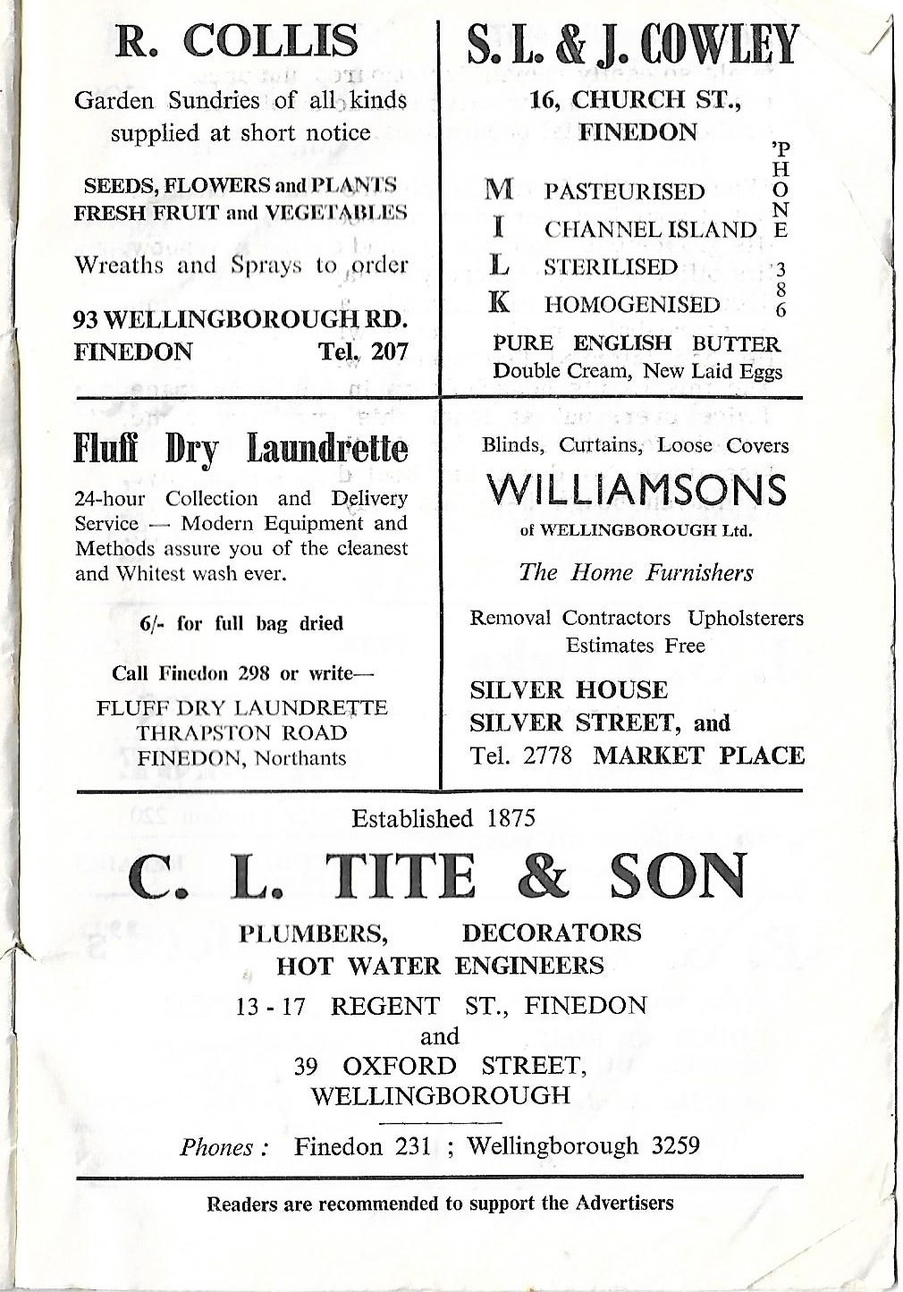 Promotions – From Tingdene to Finedon